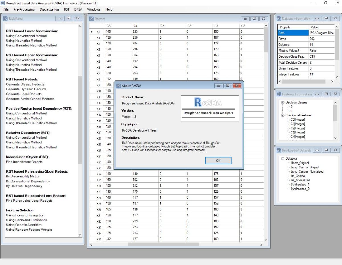 Rough Set based Data Analysis (RoSDA) – Knowledge and Data Science Research Centre (KDRC)